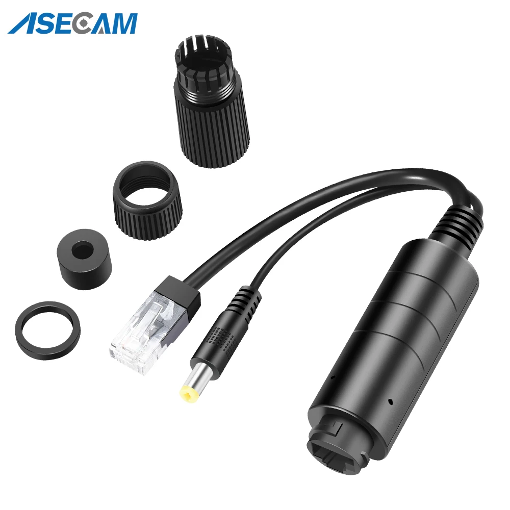 Wifi Video Surveillance Camera Upgrade POE Splitter Cable 48V IEEE802 ...