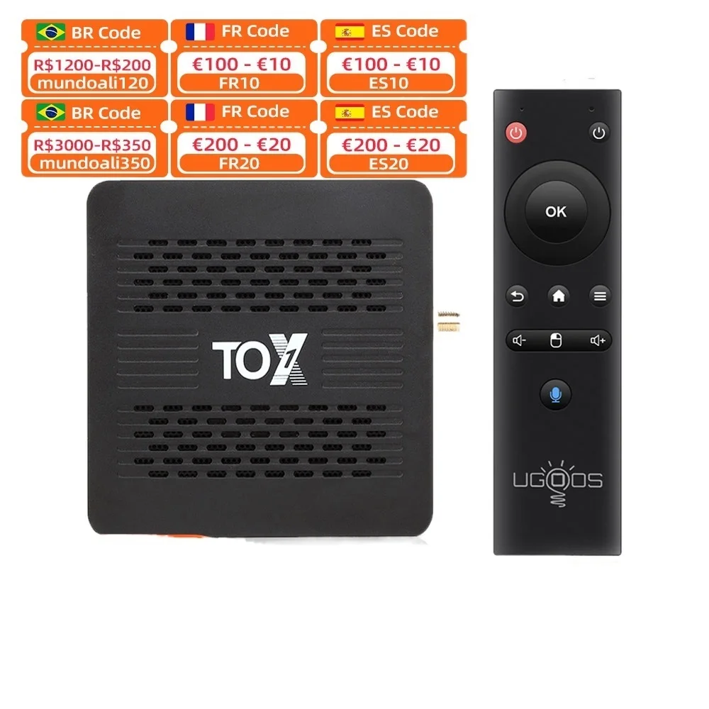 New-TOX1-Android-TvBox-9-Smart-Tv-box-4GB-32GB-Amlogic-S905X3-TOX3 ...