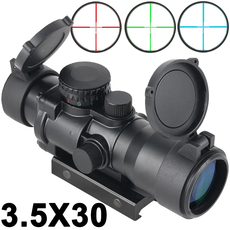 3-5X30-Red-Green-Optics-Reflex-Sight-Tactical-Hunting-Compact ...