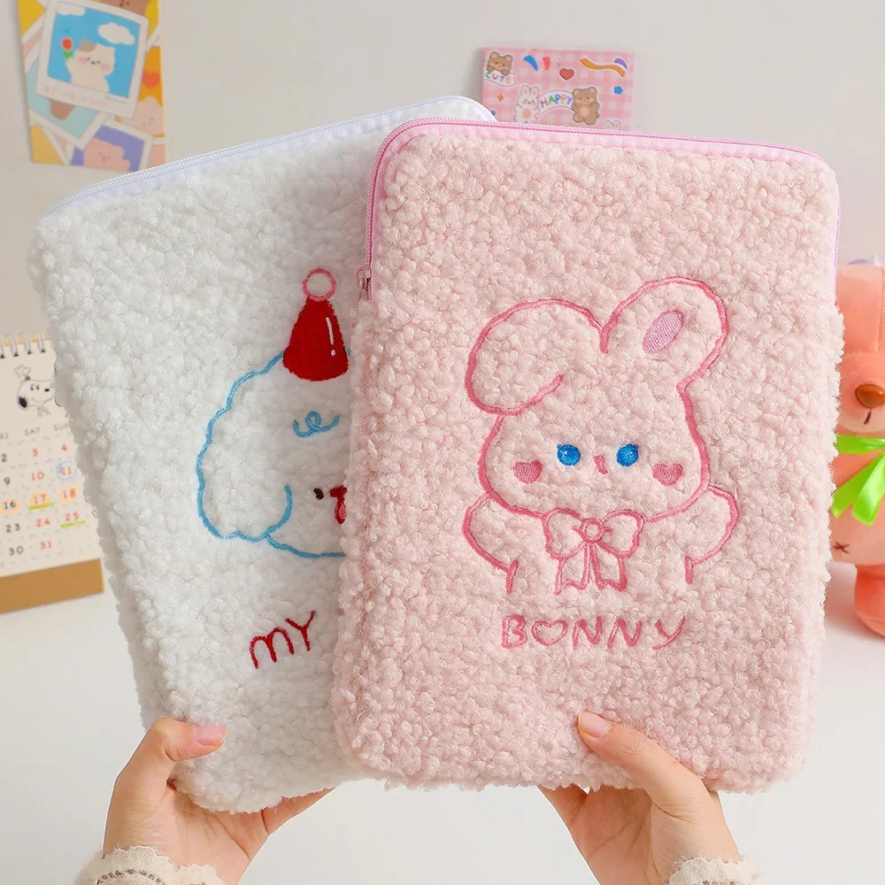 Cute-Rabbit-Cartoon-Plush-For-Ipad-Storage-Bag-for-Girl-Tablet-For ...