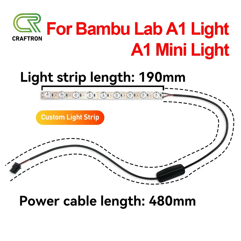 For-Bambu-lab-A1-mini-Light-Led-strip-High-temperature-resistance-Super ...