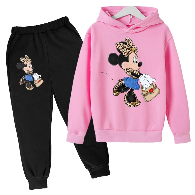 Minnie Mouse Disney Kids Clothes 2 Piece Hoodies Set Clothing Cool ...