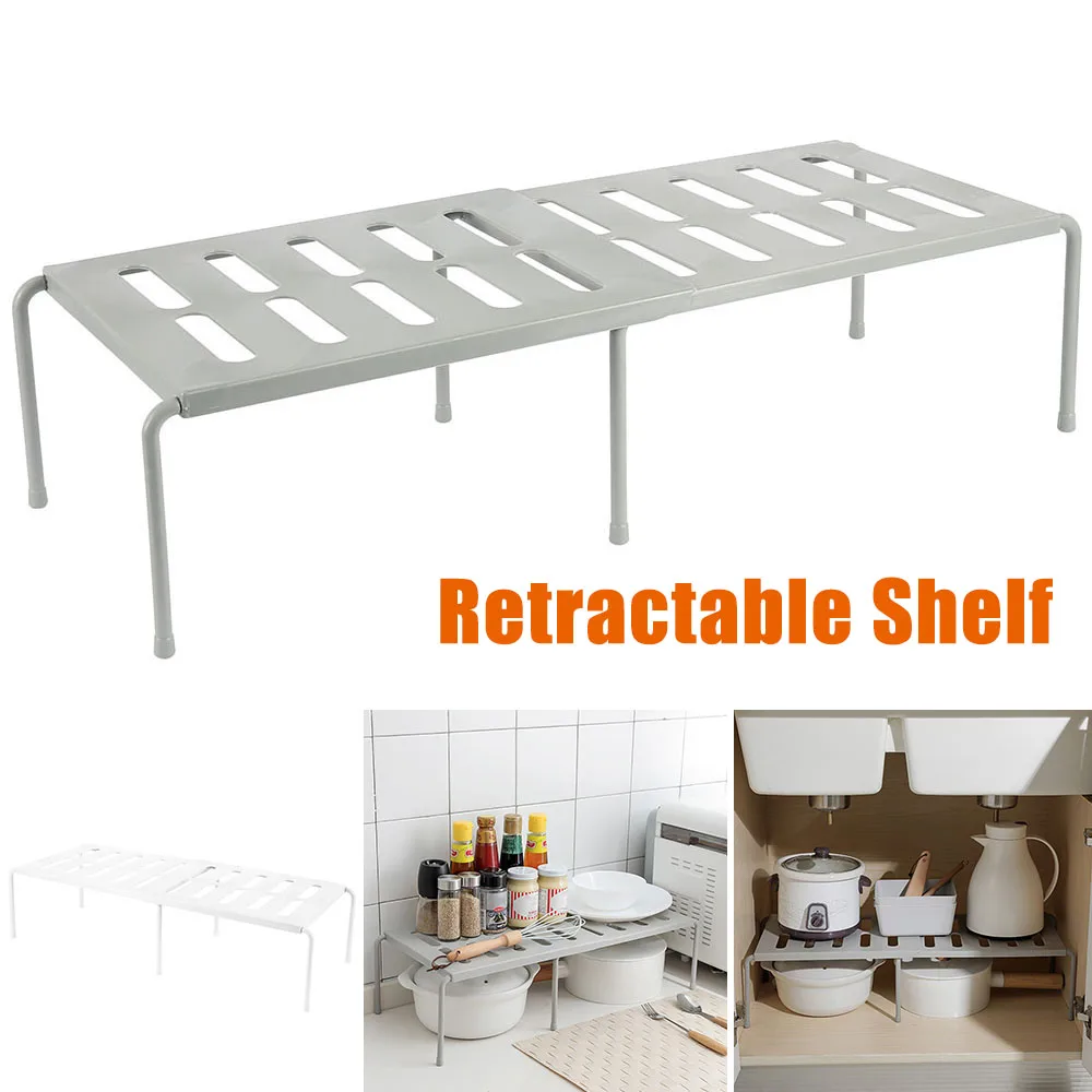 Retractable-Shelf-Kitchen-Shelf-Multifunctional-Stackable-Sliding-Rack ...