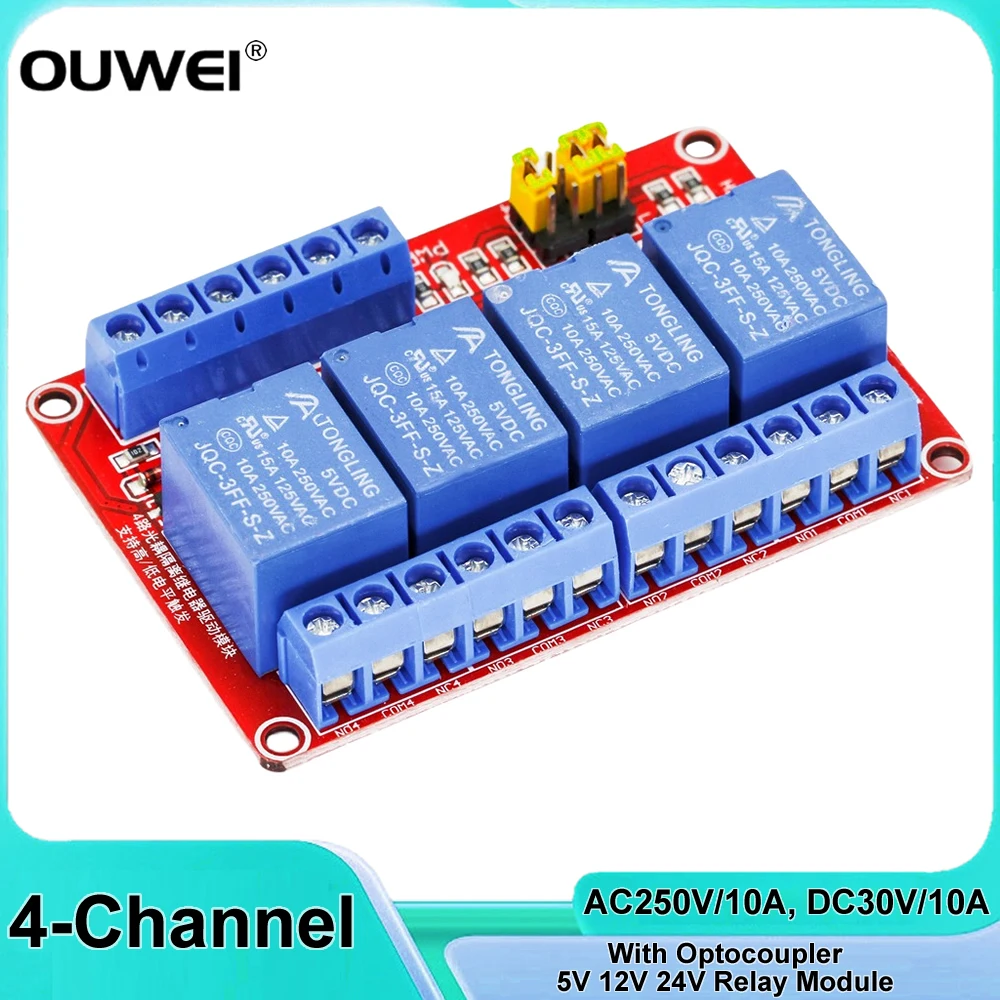 4-Channel-Relay-Module-Board-5V-12V-24V-Relay-Module-Shield-with ...