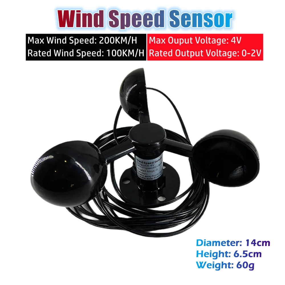 Wind-Speed-Sensor-Anemometer-DIY-Three-Cup-Type-Wind-Speed-Measurement ...