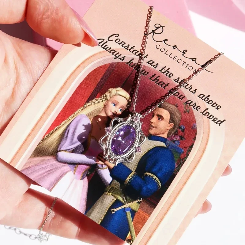 Sparkle Rapunzel Necklace For Women Girls Fashion Engagement Jewelry ...