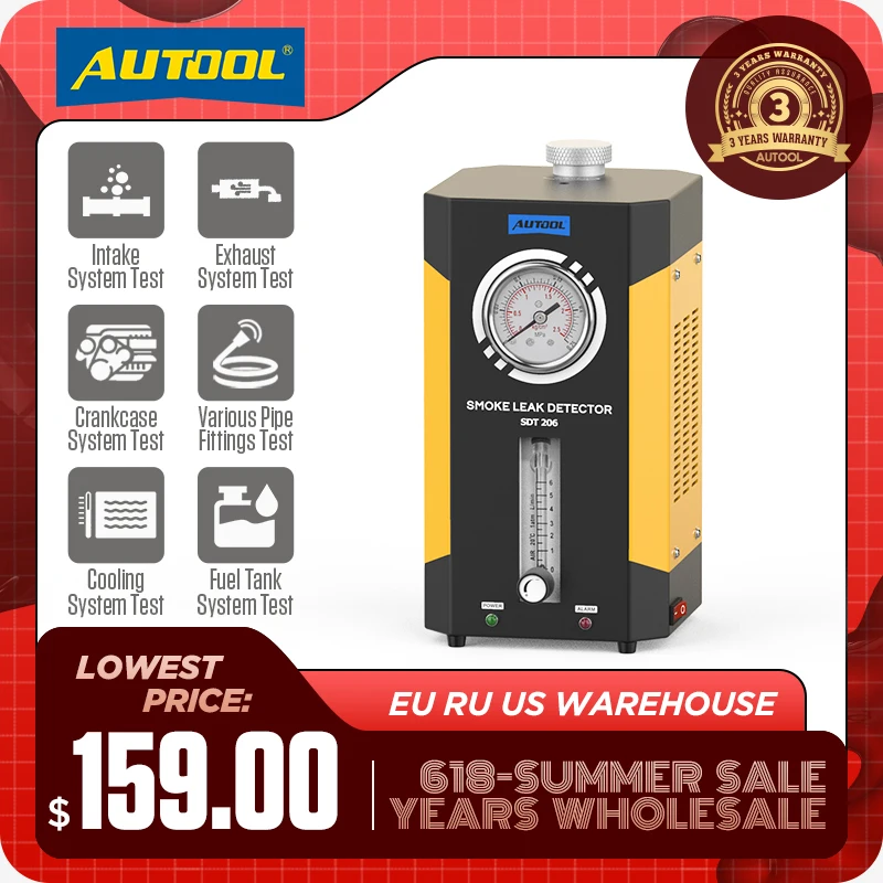 Autool Sdt202 Sdt206 Car Automotive Smoke Machine Pipe Smog Generator Leak Detect Leakage ...