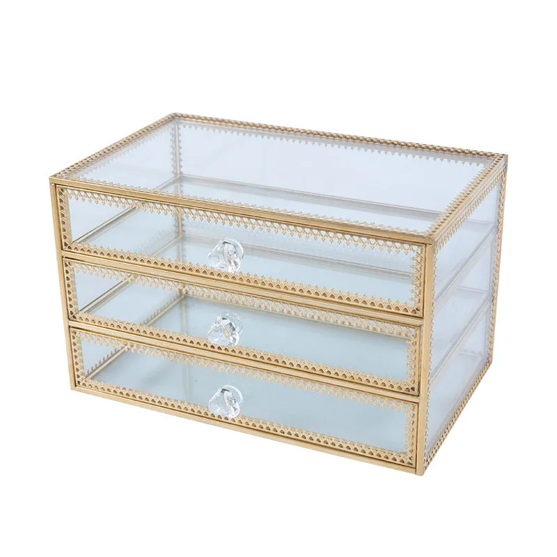 Luxury-Glass-Jewelry-Storage-Box-Drawer-Dustproof-Jewelry-Organizer ...