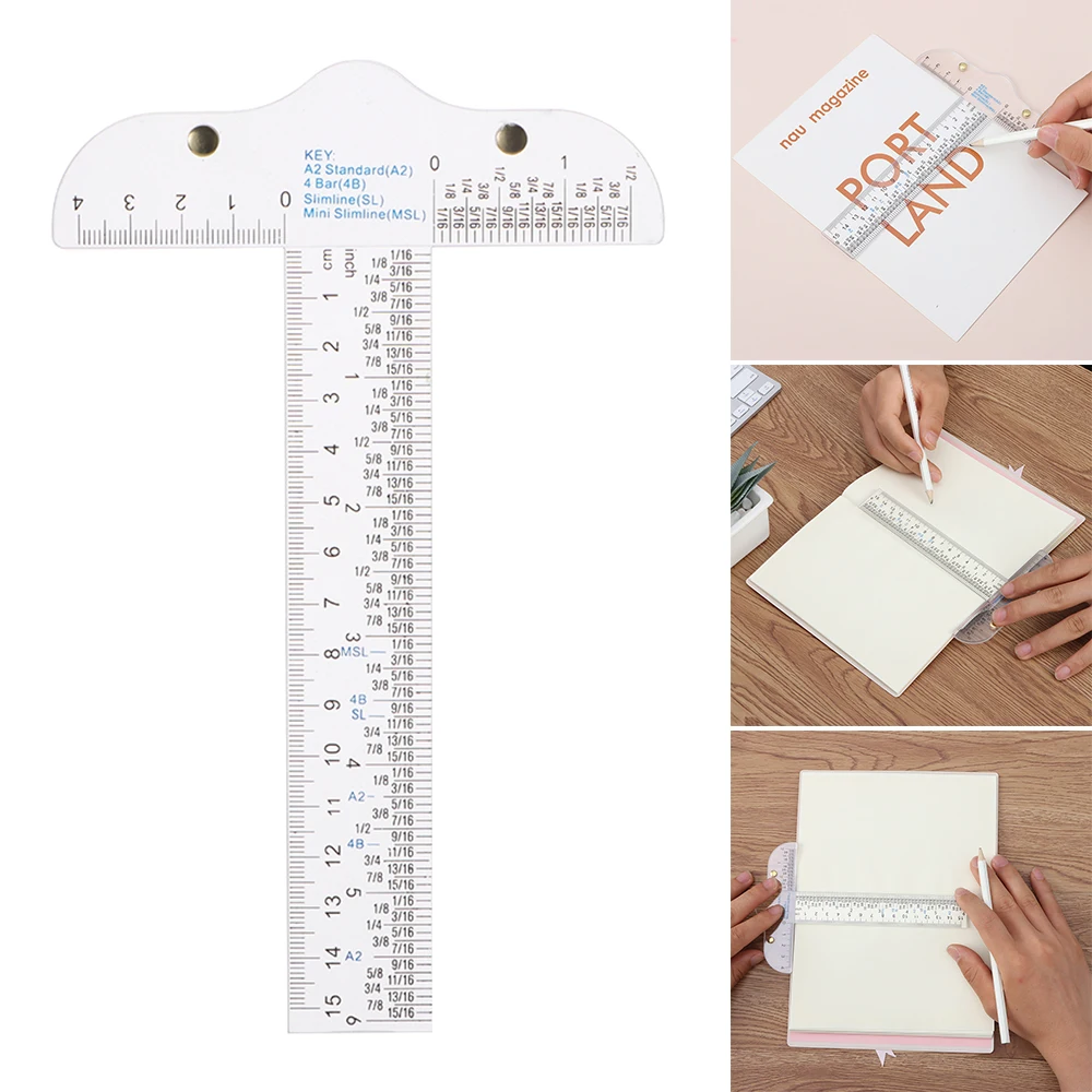 6-T-Square-Ruler-In-Both-Inches-And-Metric-Measurements-Clear-Acrylic ...