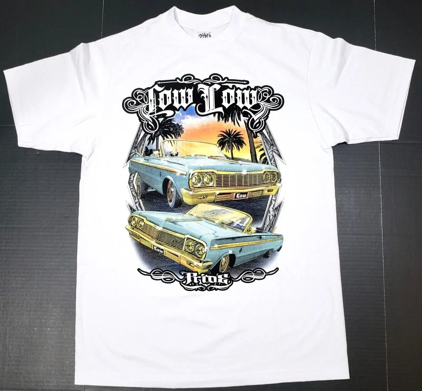 Lowrider T-Shirt Low Rider Urban Streetwear Men'S Tee White New ...