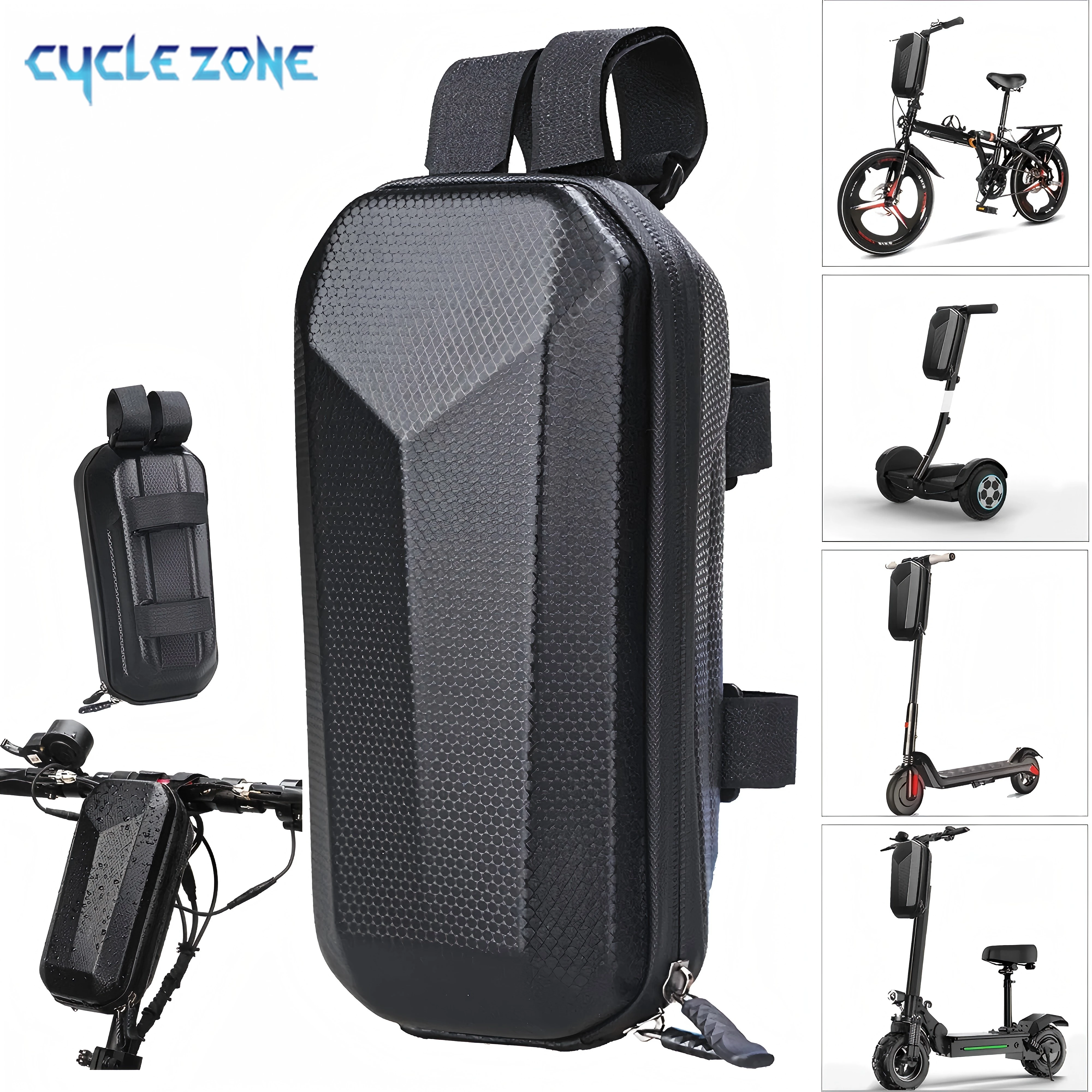 Bicycle Electric Scooter Front Bag Hard Shell Large Capacity Storage ...