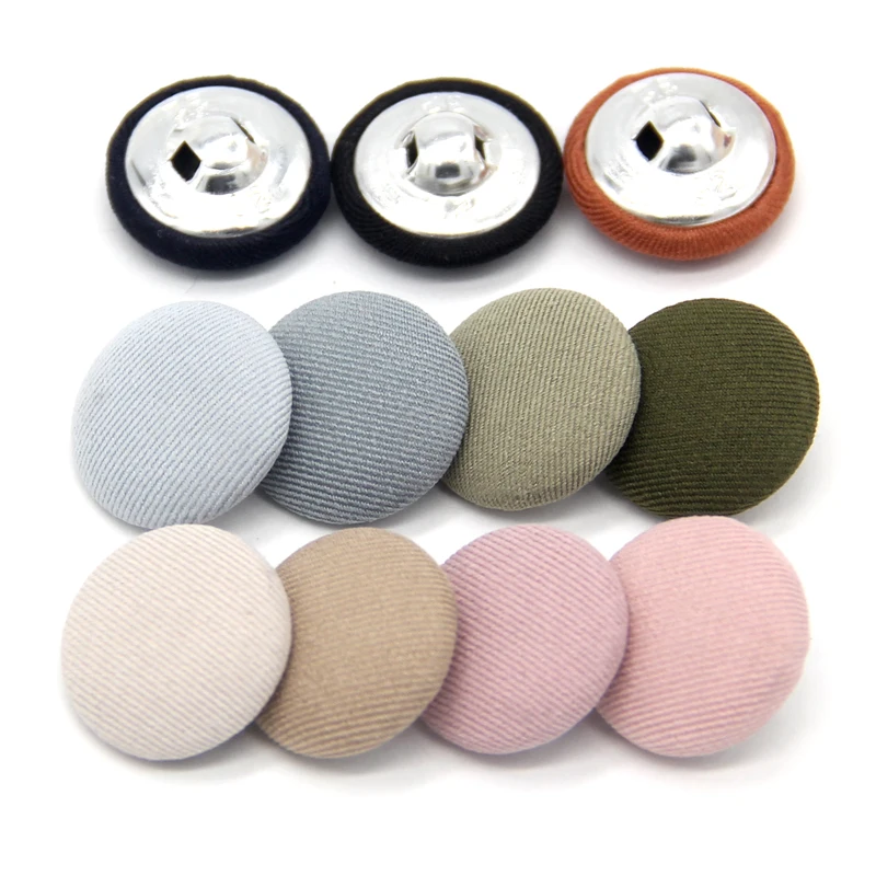 10pcs-Colorful-Cloth-Covered-Metal-Shank-Sewing-Buttons-For-Clothes ...