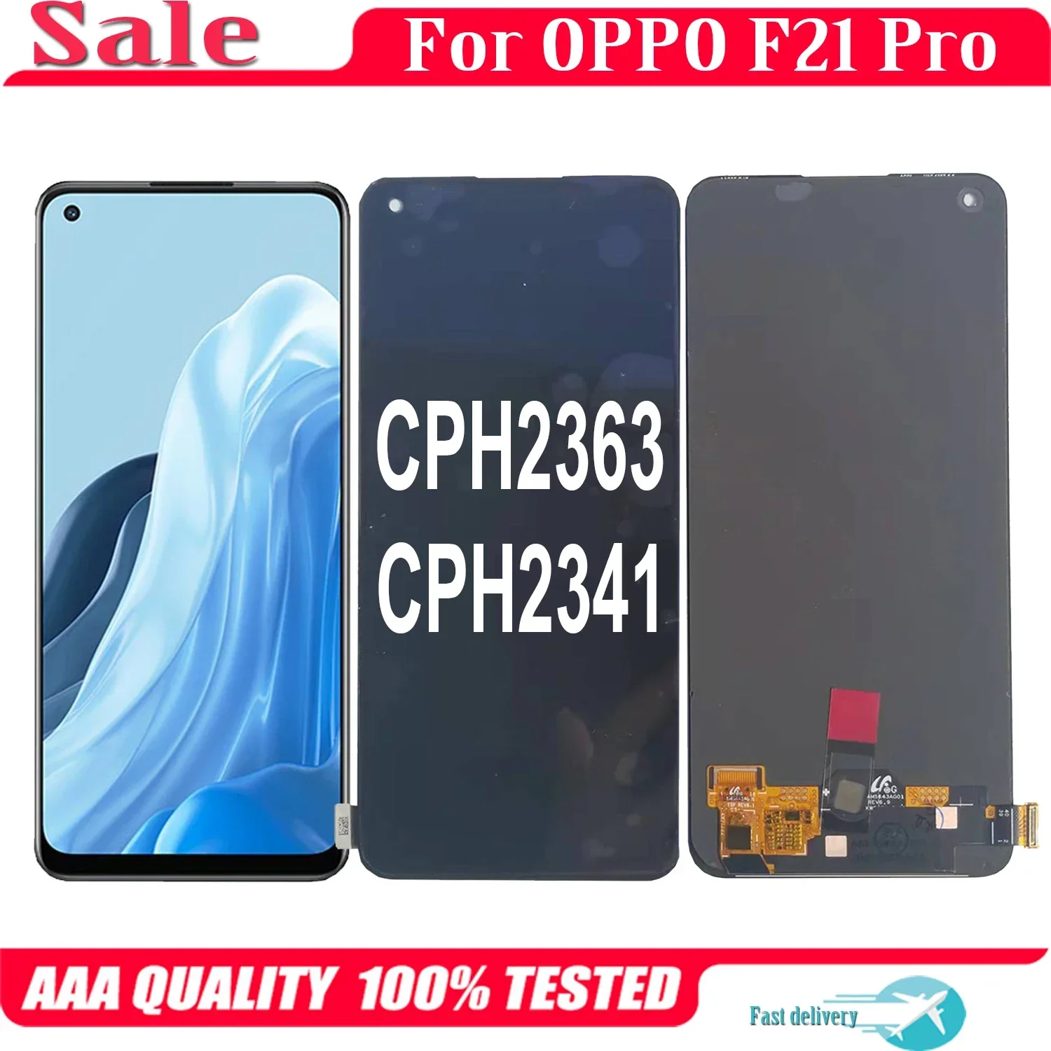 AMOLED-For-OPPO-F21-Pro-LCD-Display-Touch-Screen-Digitizer-Assembly-For ...