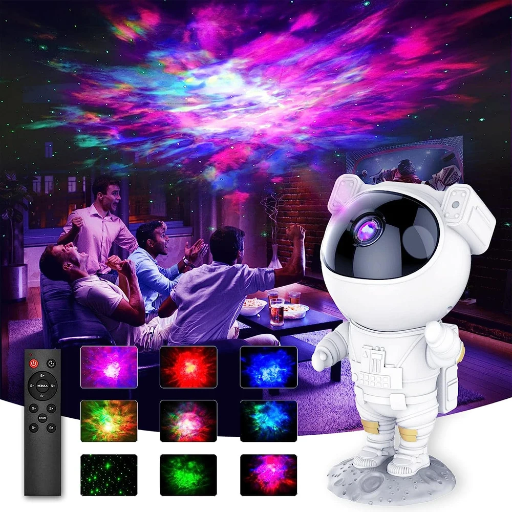 Galaxy Star Projector Starry Sky Night Light Astronaut Lamp - Altitude ...