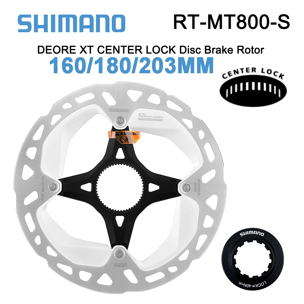 Shimano Deore Xt Center Lock Disc Brake Rotor Mt800 160mm Ice ...