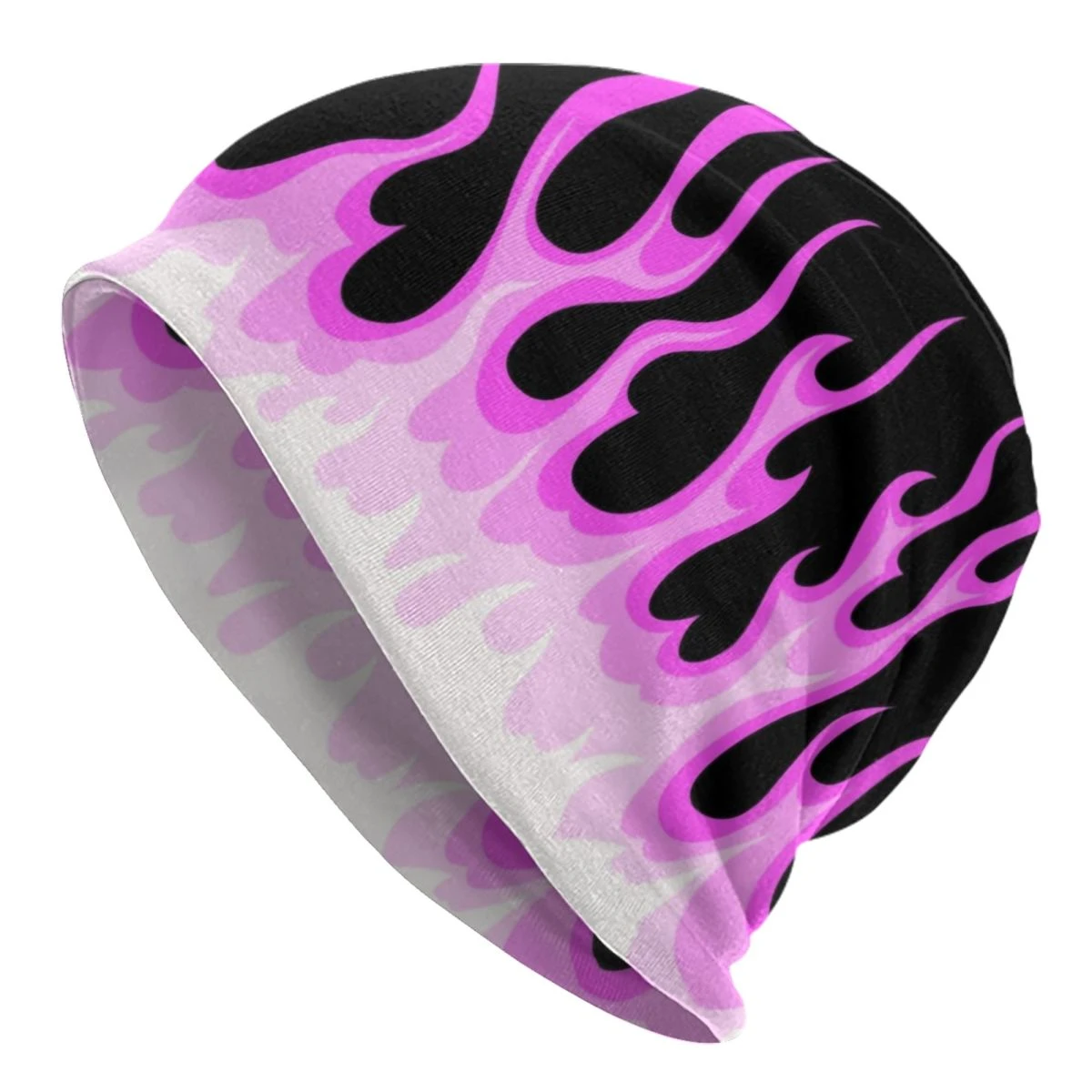 Racing Winter Hat | Flame Beanie Hats | Flame Beanie Pink | Pink Fire ...