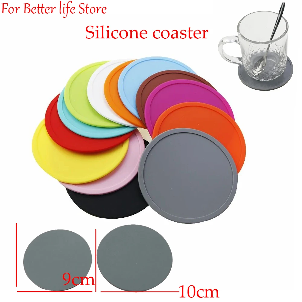 3-9-3-54-inch-Colorful-Silicone-Coasters-Heat-Resistant-Tea-Cup-Mat ...