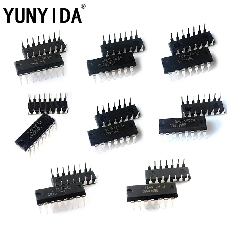 5PCS-DIP-CD4001BE-CD4009UBE-CD4011BE-CD4012BE-CD4013BE-CD4015BE ...