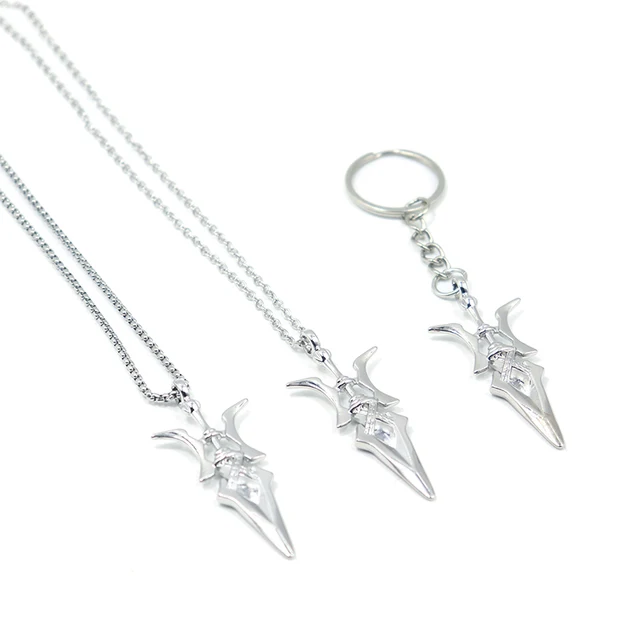 Anime Misa Amane Cosplay Key Chain Necklace Halberd Pendant Necklaces ...