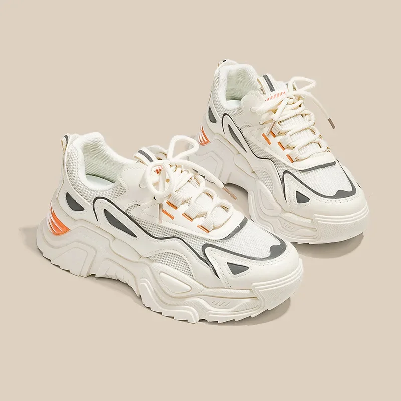 Sneakers-Chunky-Putih-Modis-Sepatu-Wanita-Sneakers-Platform-Korea ...