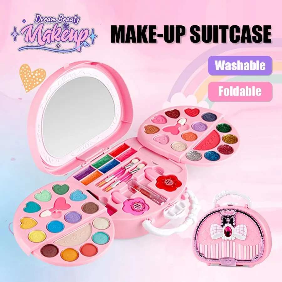 Kids-Beauty-Toys-Makeup-Kit-Little-Bag-Washable-Pretend-Play-Cosmetic ...