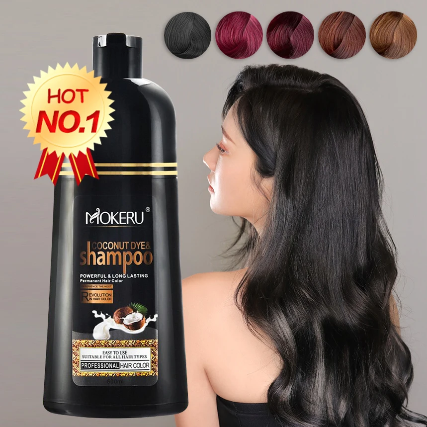 500ml-Mokeru-Coconut-Oil-Black-Hair-Shampoo-Hair-Dye-Hair-Color-Cover ...