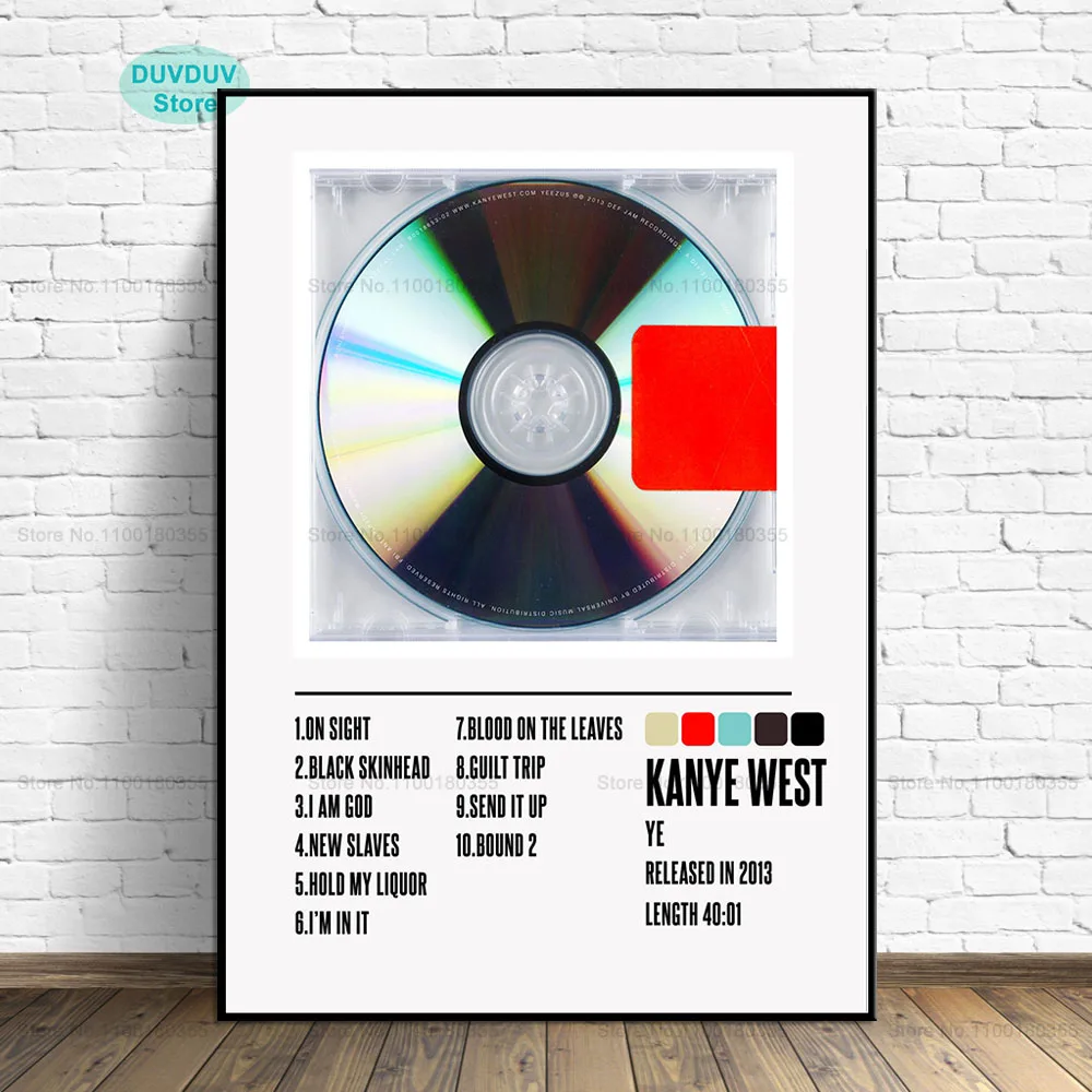 Kanye West Black Skinhead Album Cover