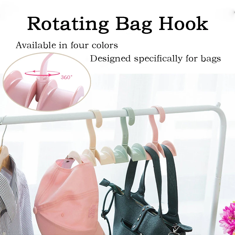 5Pcs-Multifunctional-Rotating-Hanging-Bag-Rack-Women-s-Bag-Hook-Hanging ...