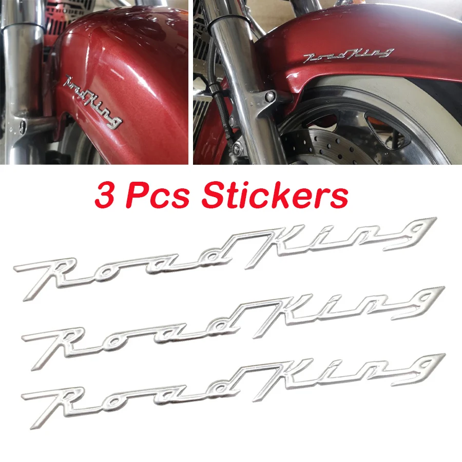 Yecnecty For Harley Davidson Road King 3d Chrome Motorcycle Decals ...