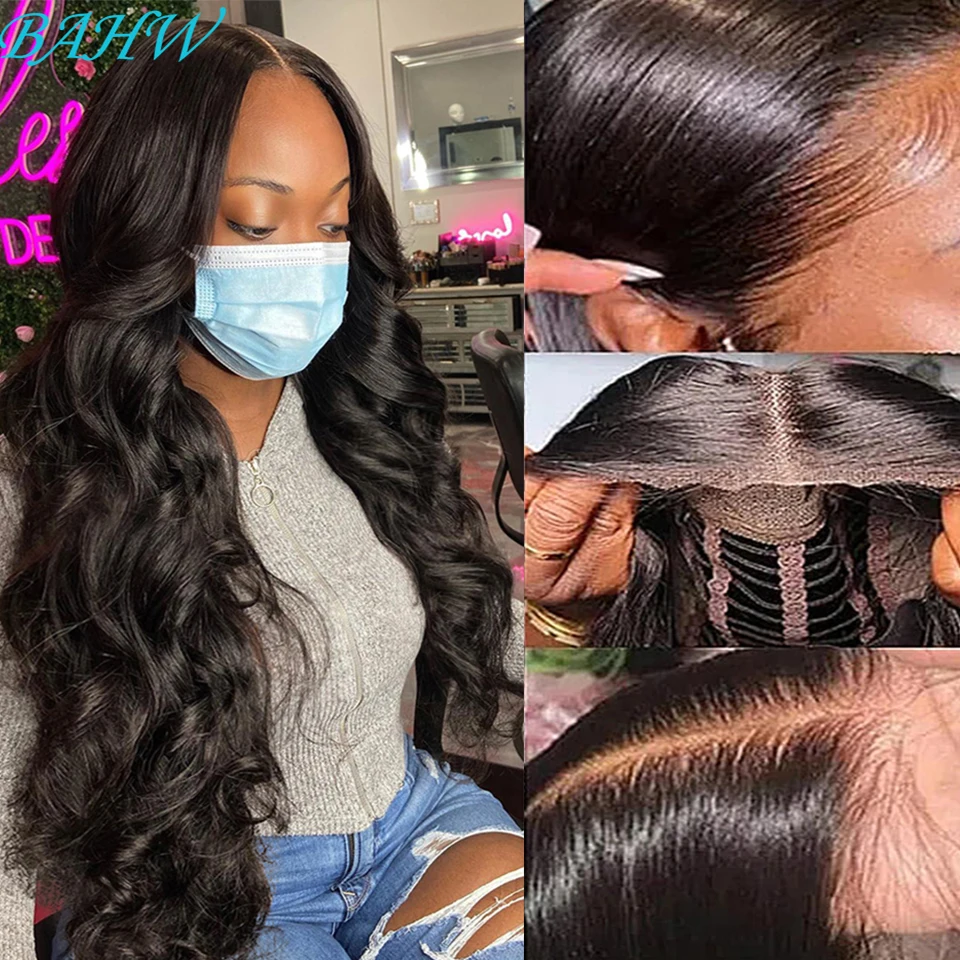 Peruvian-Hair-13x4-Lace-Frontal-Human-Hair-Body-Wave-Wig-Natural-Color ...