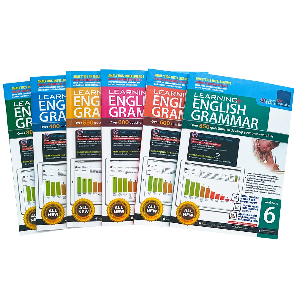 6-Books-set-SAP-Learning-Vocabulary-1-6-Education-English-Wrods-Kids ...