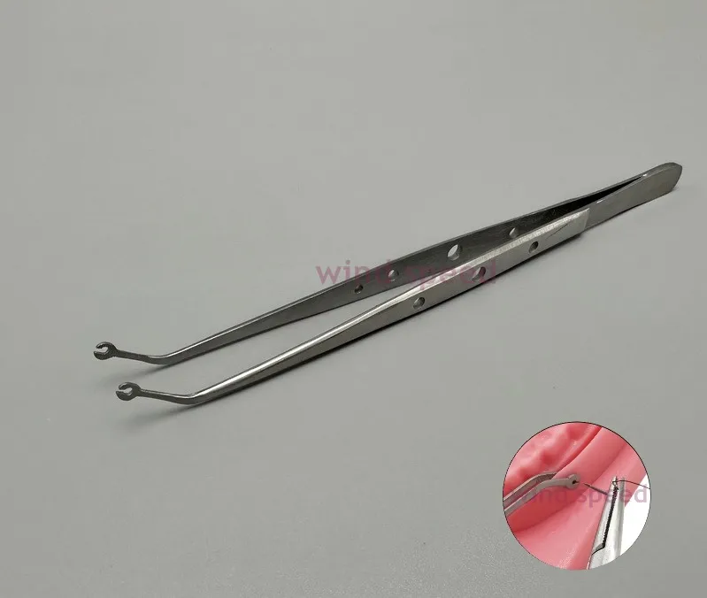 Pinzas de costura para operación quirúrgica Dental, soporte de Punta ...