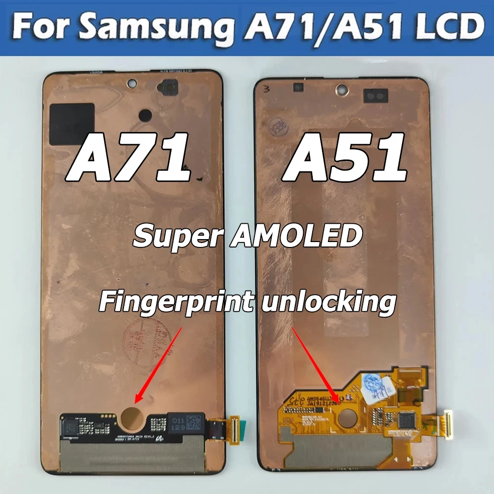 Super AMOLED For Samsung A51 A515 A515F A71 A715 A715F/DS A716FN A716 ...