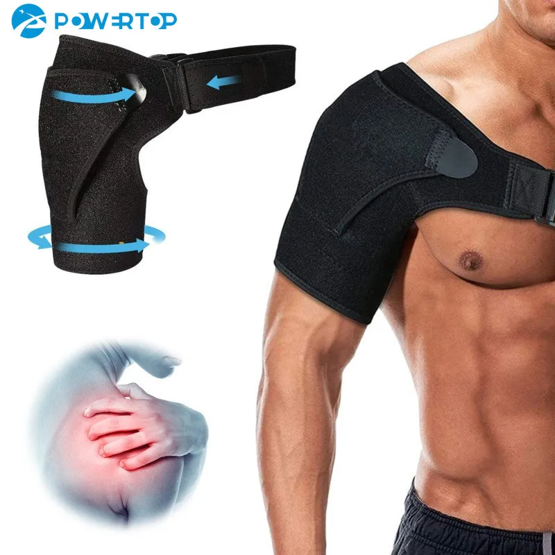 Adjustable Shoulder Brace for Rotator Cuff Support – Fits Left & Right ...