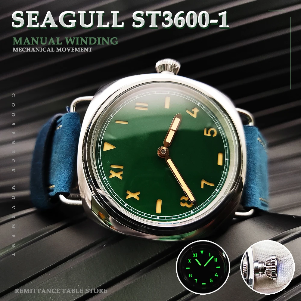 45mm Men's Watch Replica Vintage Pilot Manual Mechanical Men's ...