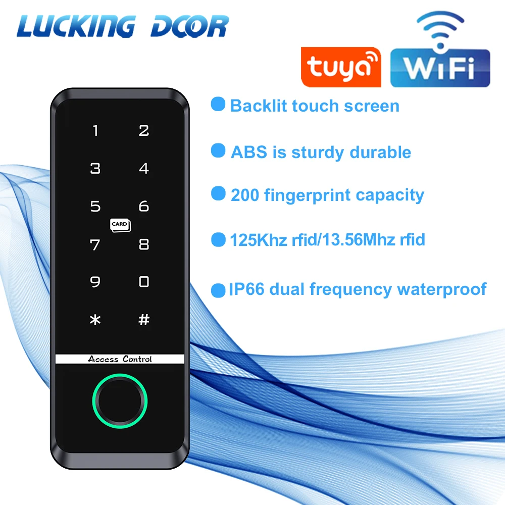 WIFI-TUYA-App-Biometric-Fingerprint-Access-Controller-Keypad-IP66-Waterproof-RFID-IC-Card ...