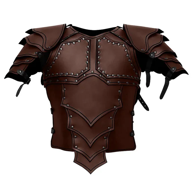 Mens Medieval Viking Knight Pirate Costume Body Shoulder Armor Set ...