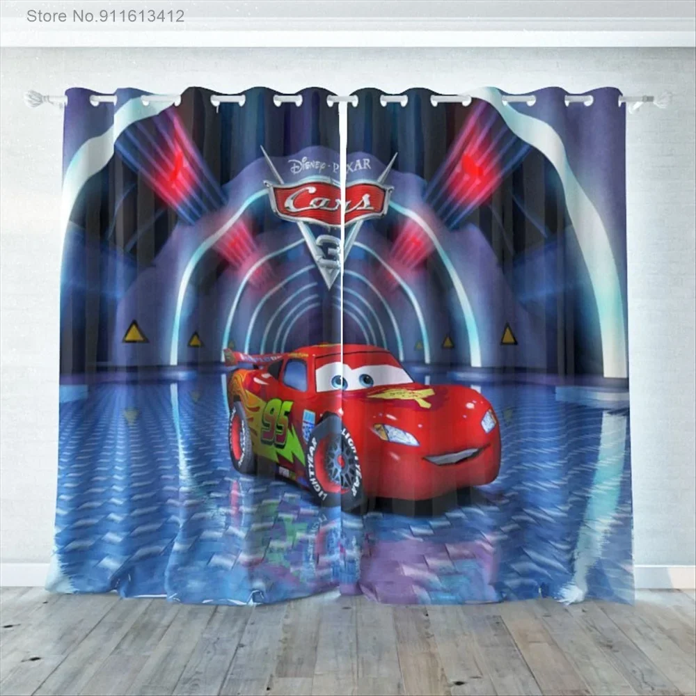 Gift-Custom-Blackout-Curtain-Lightning-McQueen-Car-3D-Printed-Cartoon ...