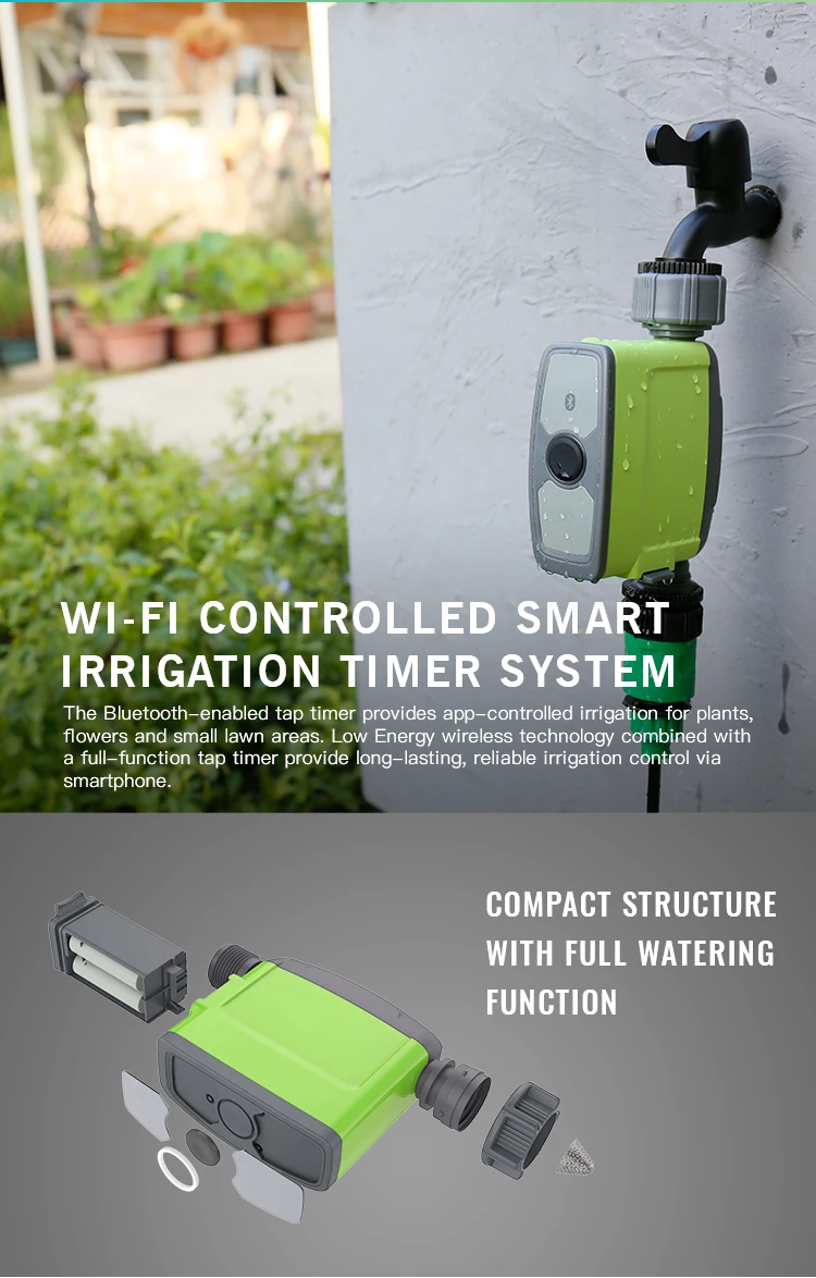 Effortless Garden Care with Bluetooth-Compatible Watering Timer