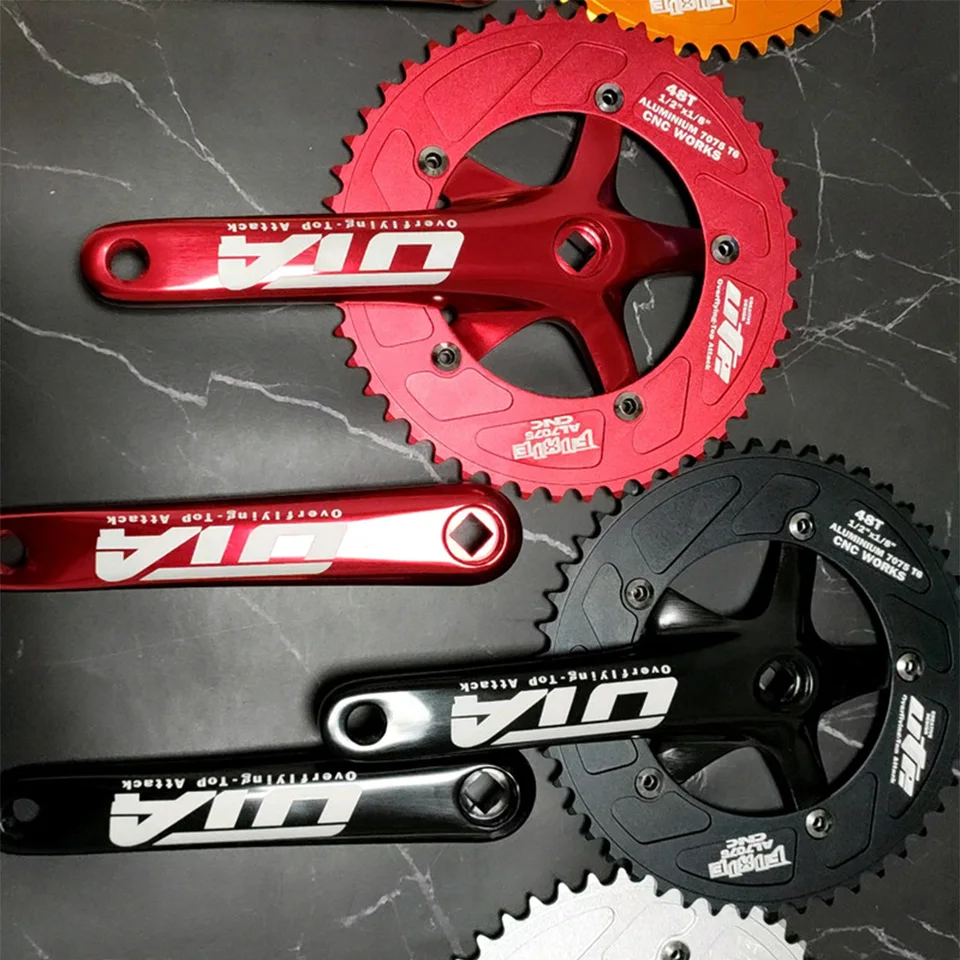 Parts Road Bike Crankset CYSKY Single Speed Crankset 48T 170mm ...