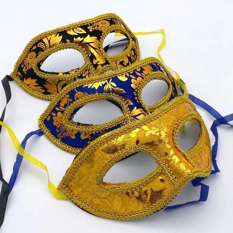 Patch-M-nner-Maskerade-Masken-gestickte-Mode-Vintage-Cosplay-Party-Prom-Halloween-Weihnachten ...
