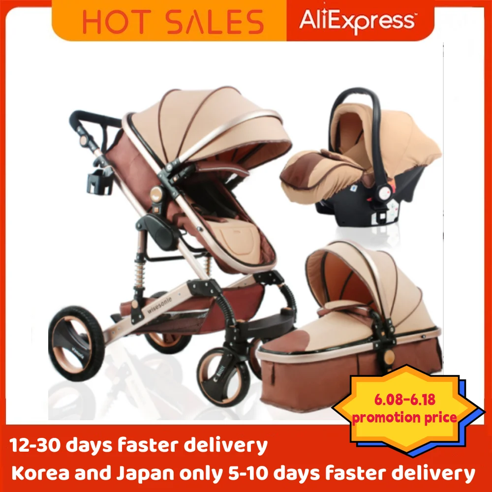 Four Wheel Baby Stroller | Wisesonle Baby Stroller | Baby Travel System ...