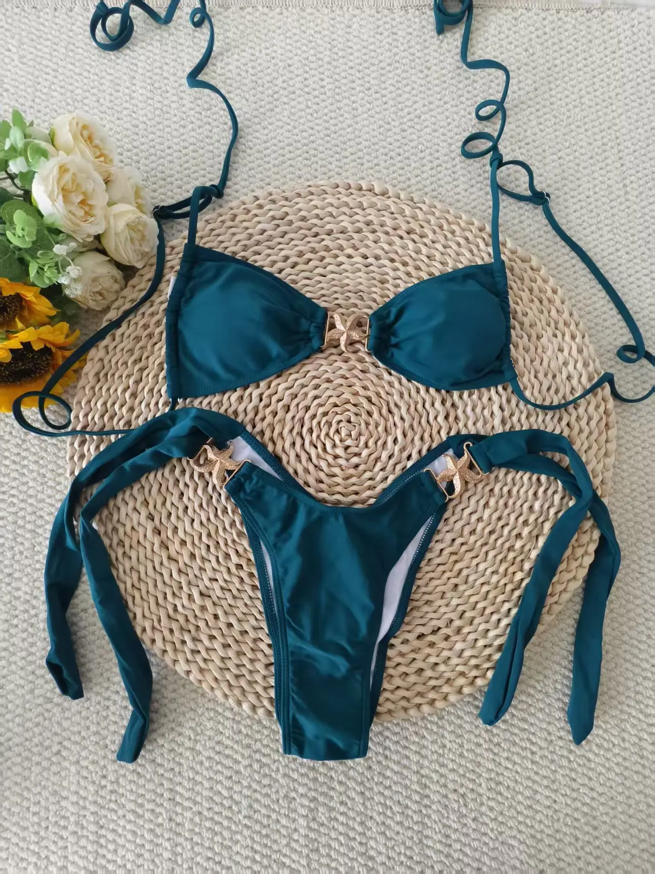 Bikini de Tiras con Estampado de Estrella de Mar 2026, Traje de Baño ...