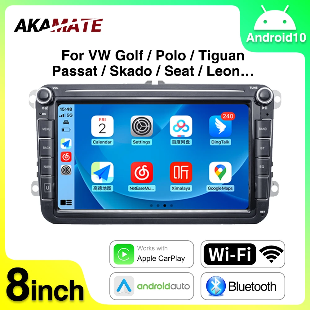 8inch-Car-Radio-Video-Player-CarPlay-Android-Auto-For-Volkswagen-Polo ...