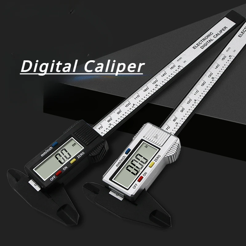 0-150mm-Electronic-Digital-Caliper-Carbon-Fiber-Dial-Vernier-Caliper ...