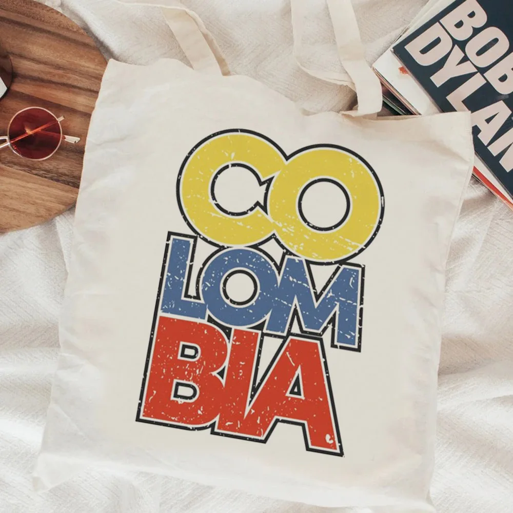 Colombia shopping bag bolso bolsa tote bolsas de tela grocery canvas ...