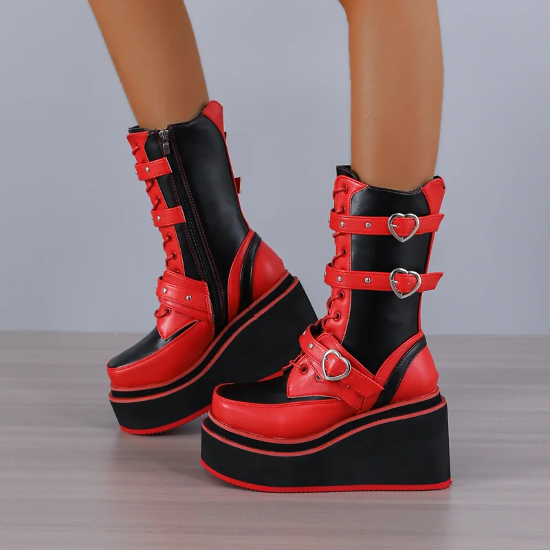 Women-s-Cosplay-High-Boots-Winter-Long-Tube-Leather-Knight-Boot-Punk ...