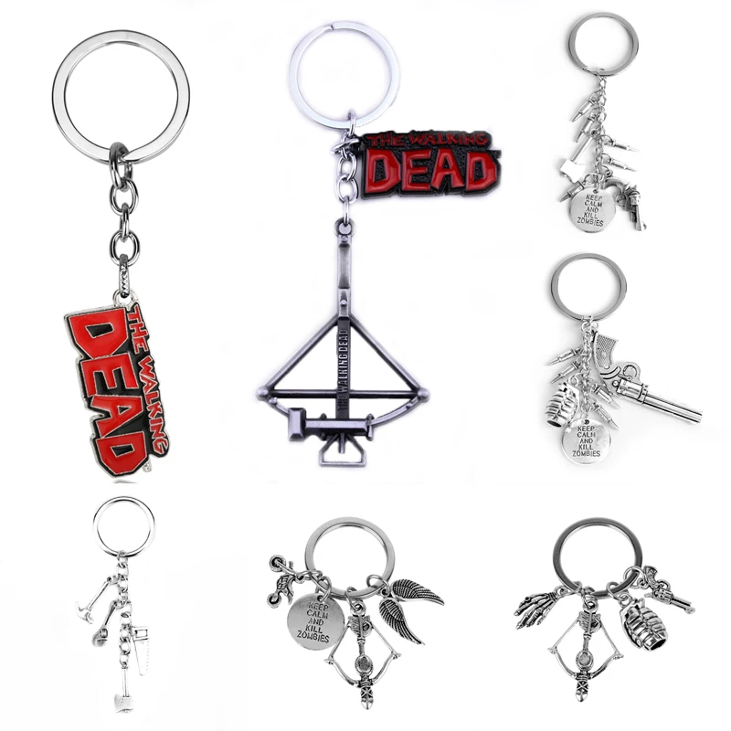 Movie-Jewlery-The-Walking-Dead-Keychain-Crossbow-Bow-and-Arrow-Key ...