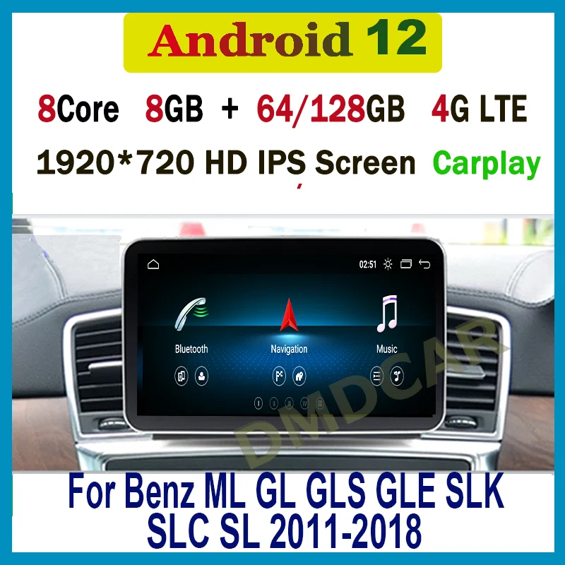Android 11 8+128G Car Radio Multimedia Player For Mercedes Benz ML ...
