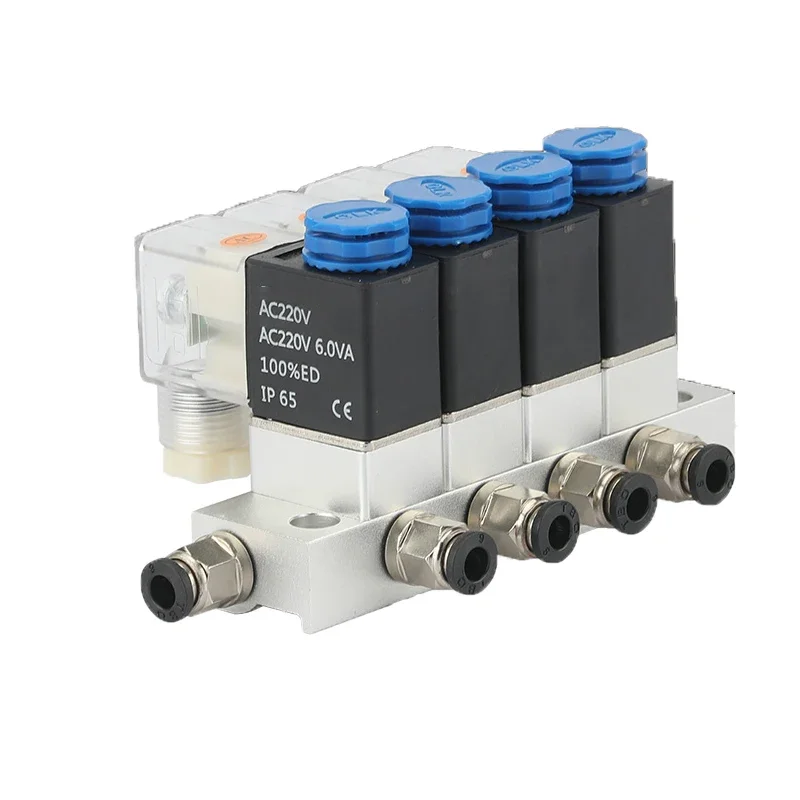 Solenoid Valve Normally Closed 2V025-06 AC220V DC12V24V multi-way ...